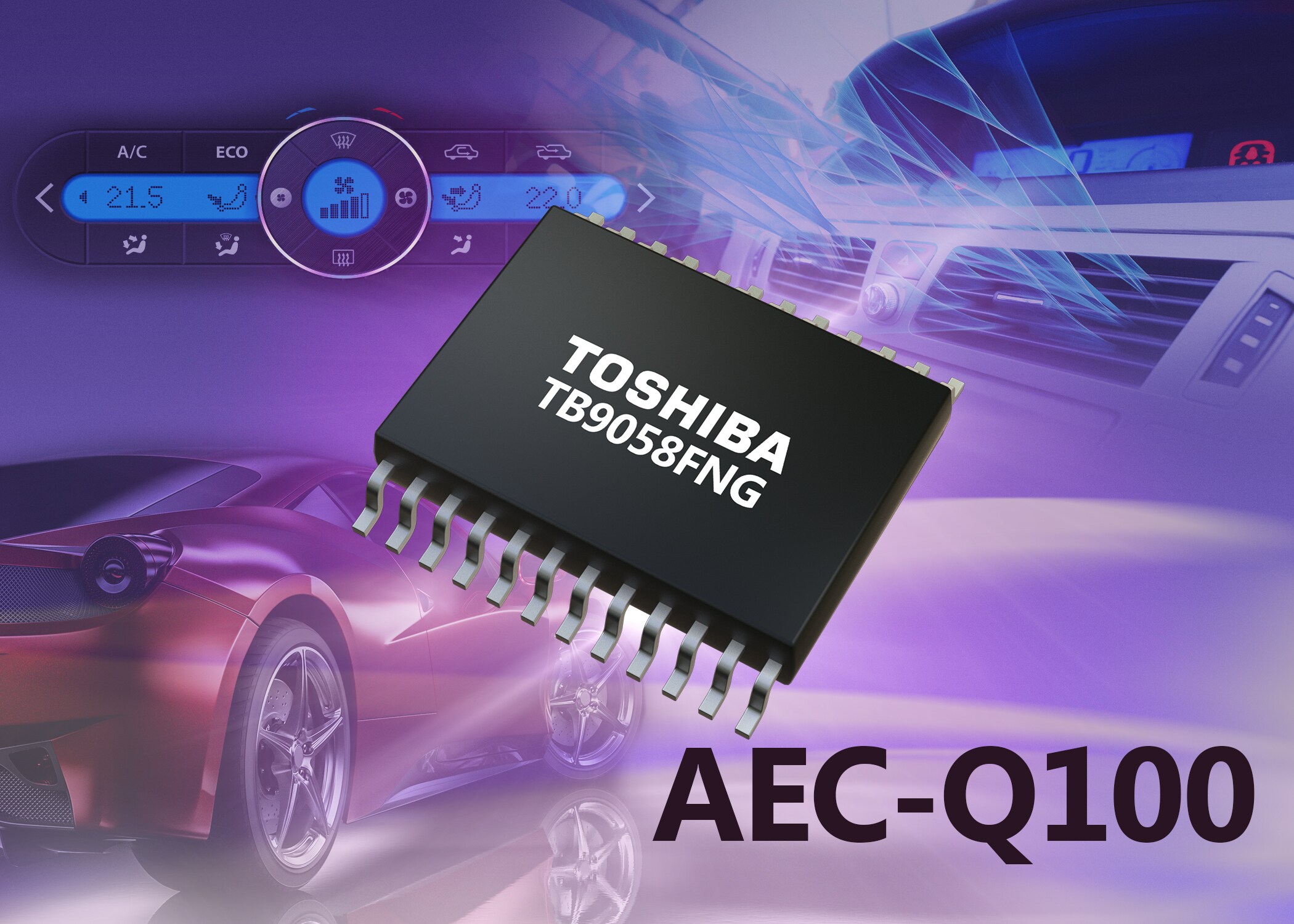 Toshiba starts sample shipments of automotive DC motor driver IC with ...