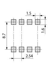 DIP8(LF1) | 產品封裝資訊 | 臺灣東芝電子零組件股份有限公司 | 台灣