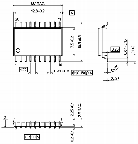 SOIC20 | Package & Packing Information | Toshiba Electronic Devices ...