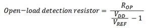 What is the open-load detection function available with low-voltage ...
