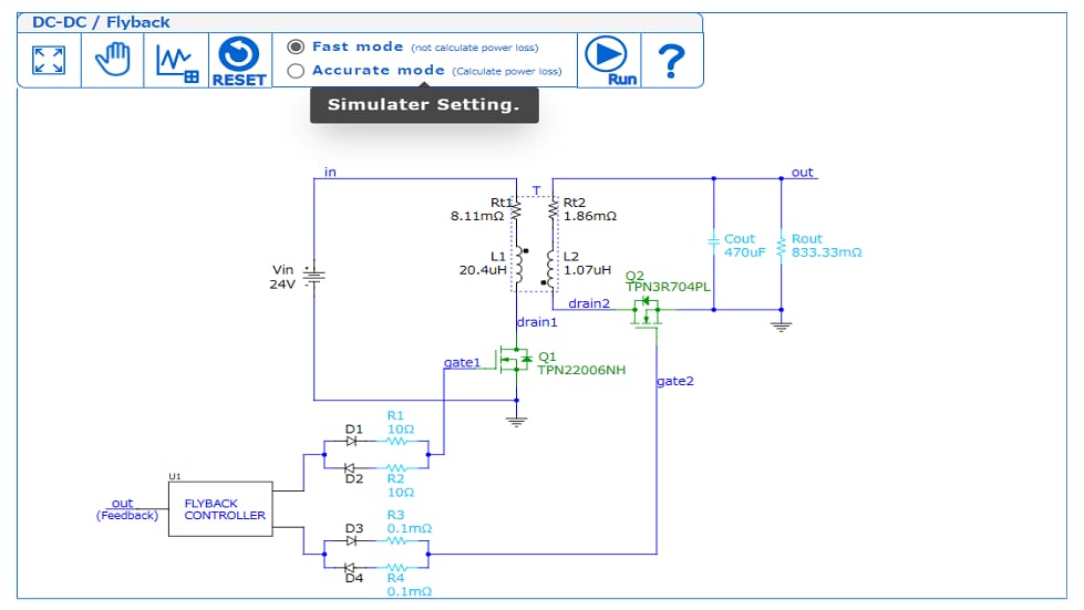 Simulation Setting Selection